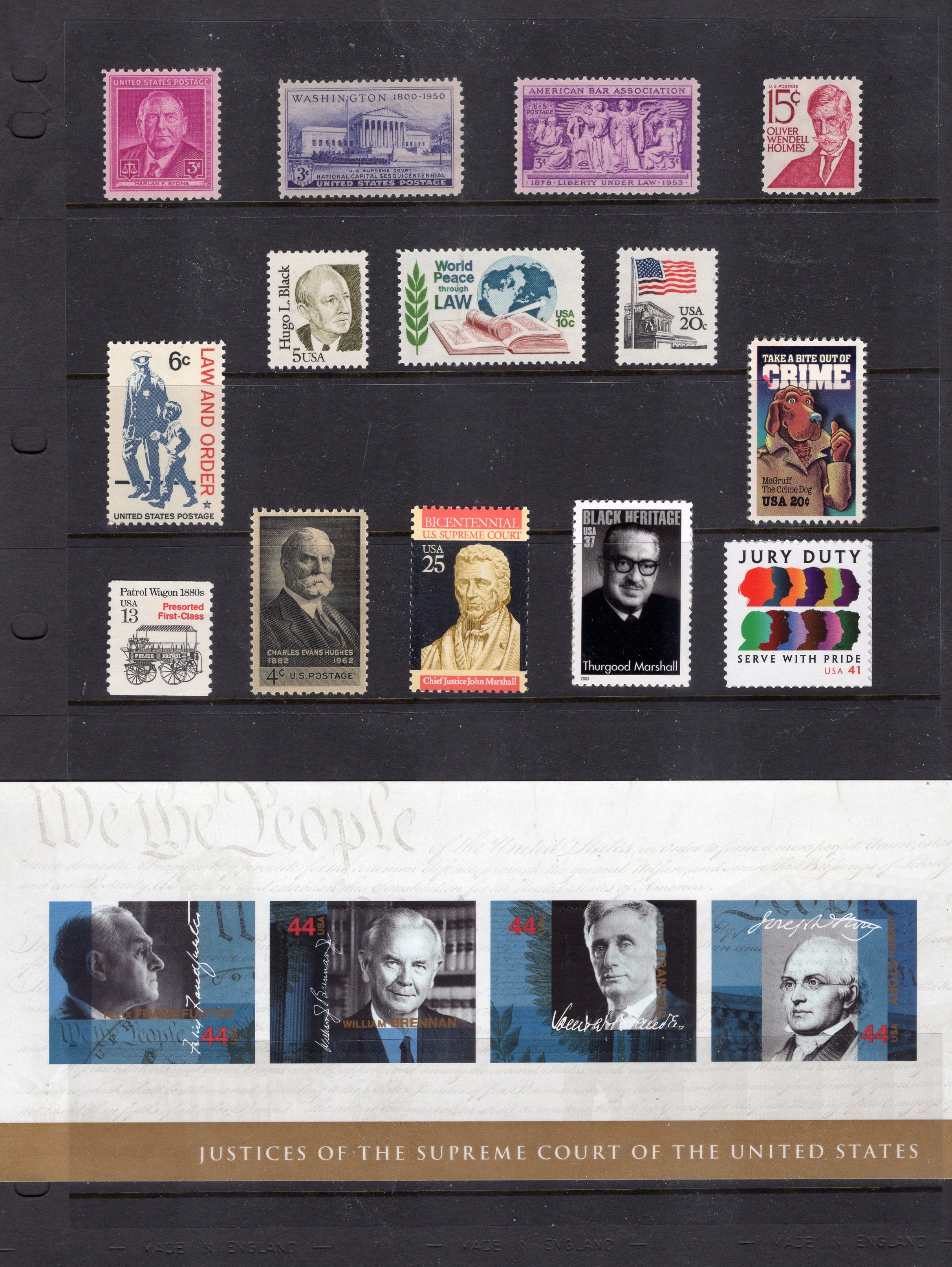 Postage Stamps by Theme: LAW - POLICE - FIRST RESPONDERS - FIREFIGHTERS ...