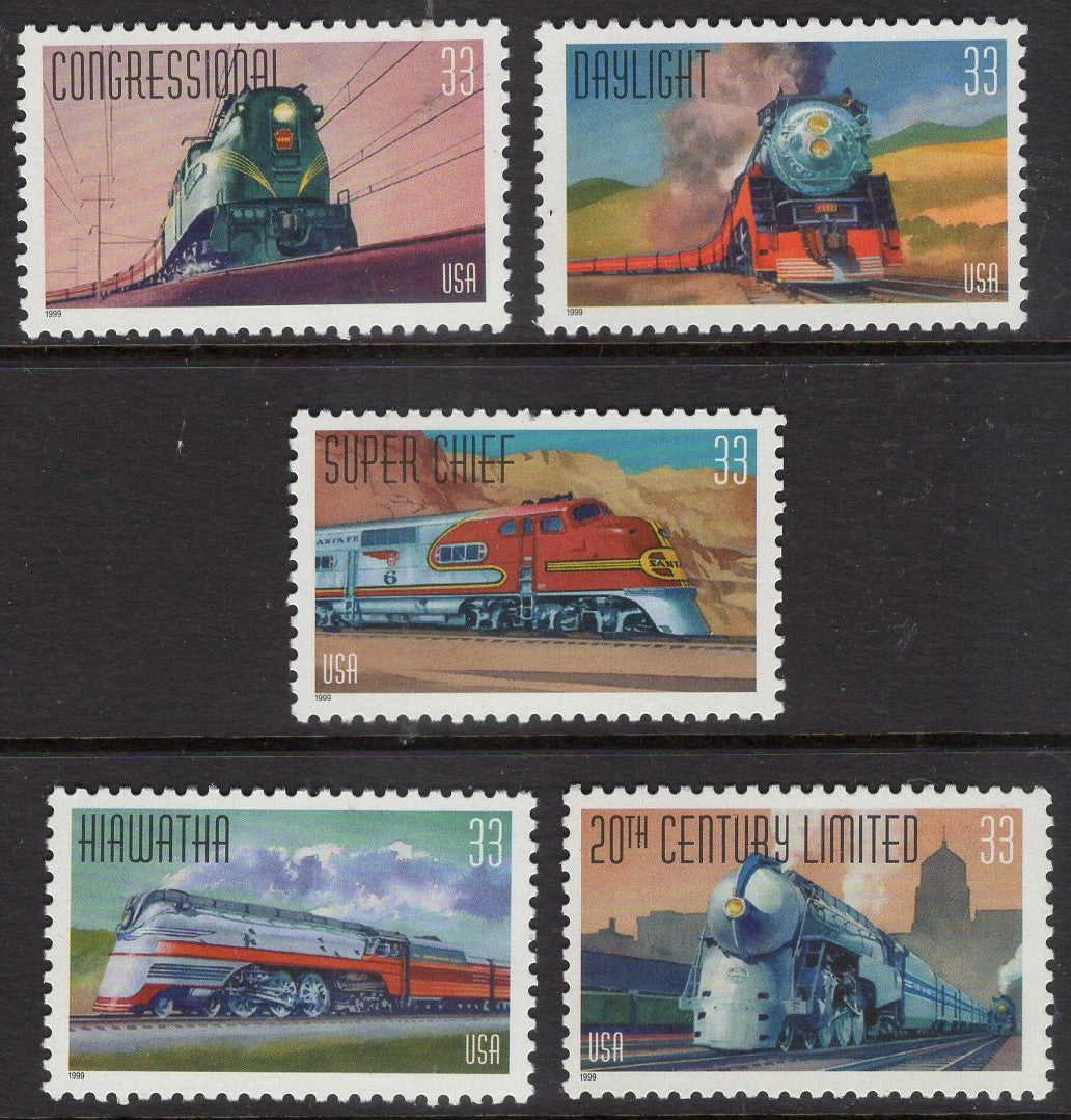 Postage Stamps by Theme: TRAINS - RAILROADS - LOCOMOTIVES - TOY TRAINS ...