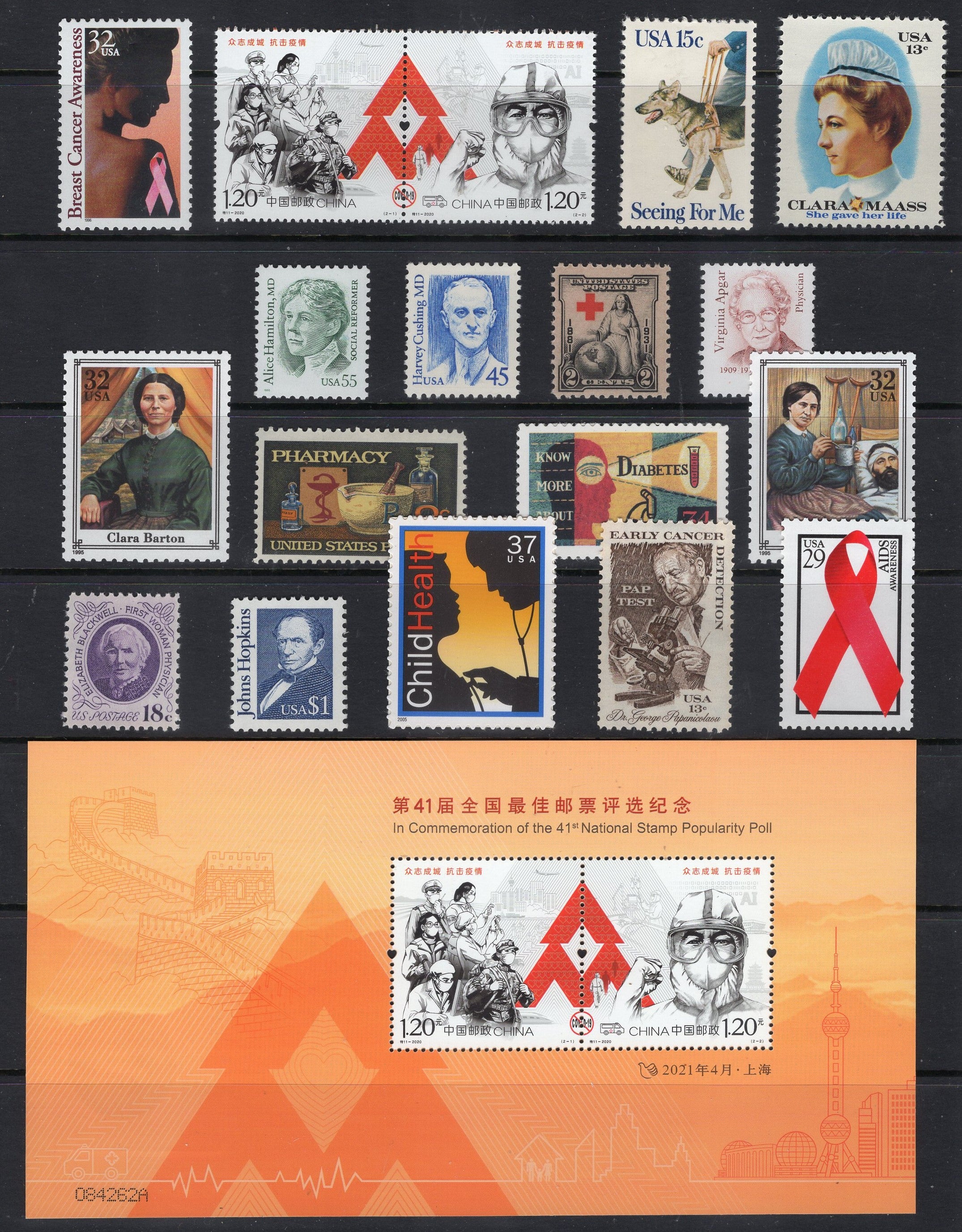 Postage Stamps by Theme: MEDICAL - DOCTORS - NURSES - MEDICINE ...