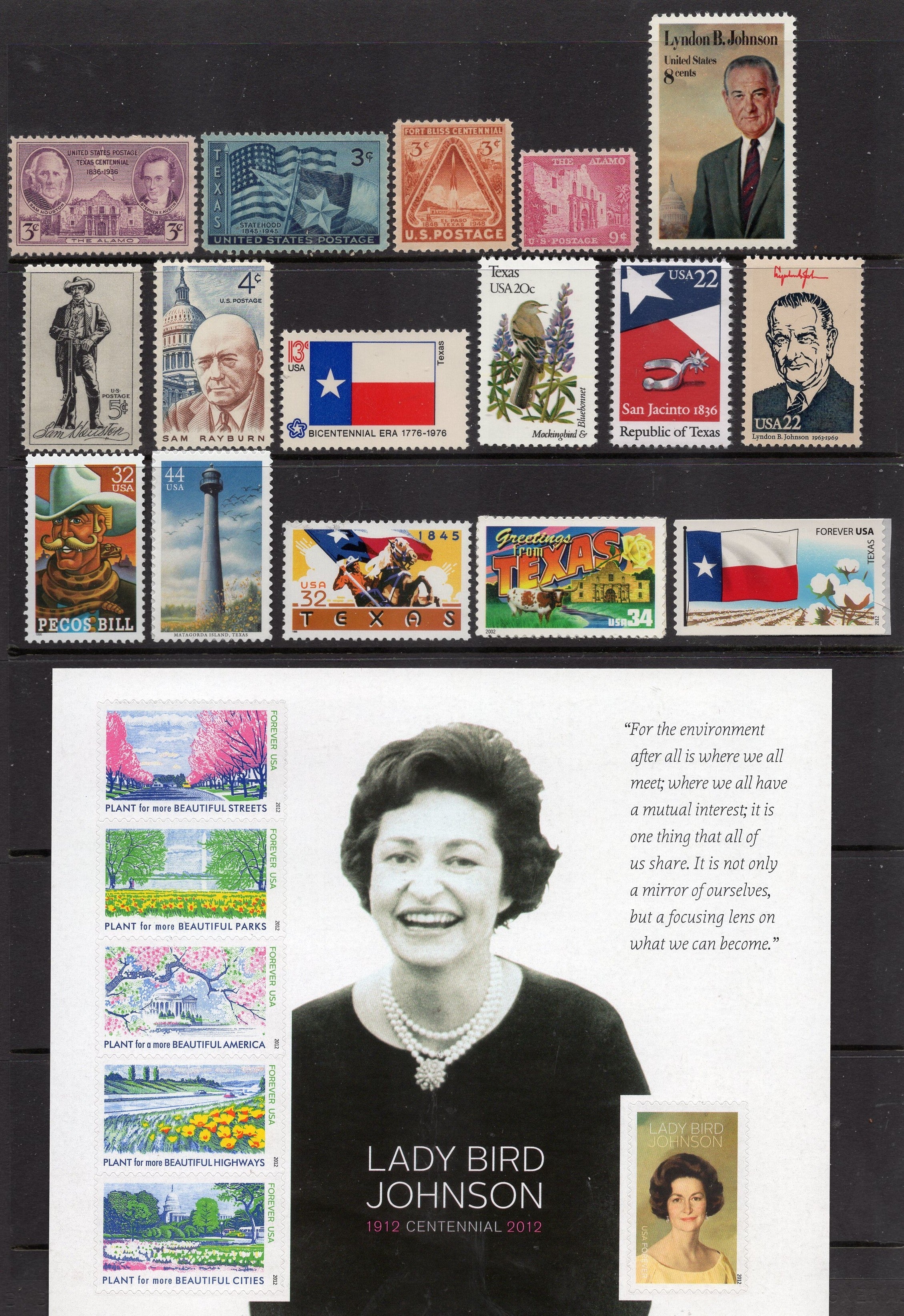 Postage Stamps by Theme: TEXAS THEMES – ForeverStampsAndMore